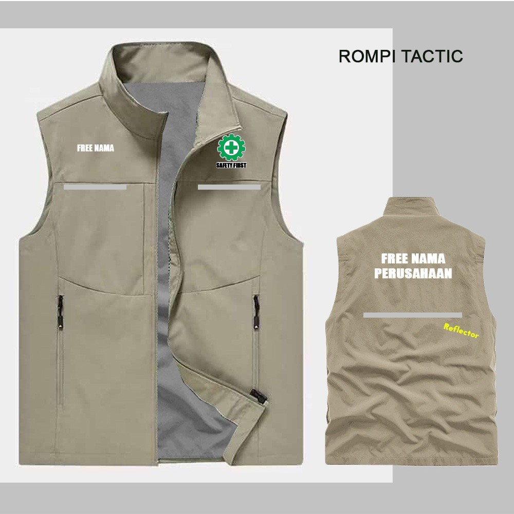 Jual TERBARUUUU !!! SABLON Rompi tactical / ROMPI SAFETY K3 / vest pria ...