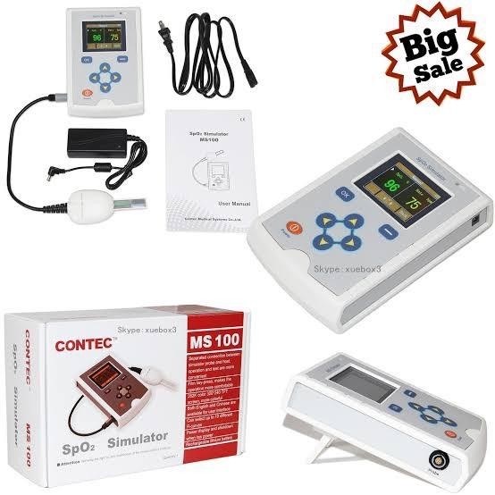 Jual CONTEC MS100 SPO2 Simulator Pulse Oximeter Blood Oxygen Pulse Rate ...