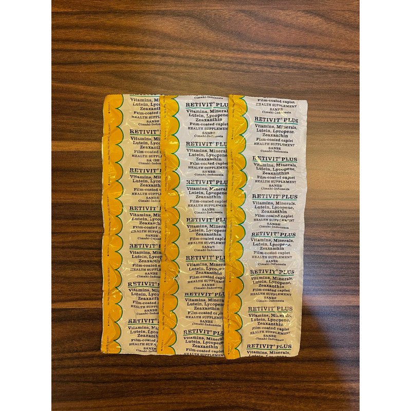 Jual Retivit Plus Strip 10 Kaplet Multivitamin & Minerals Original ...