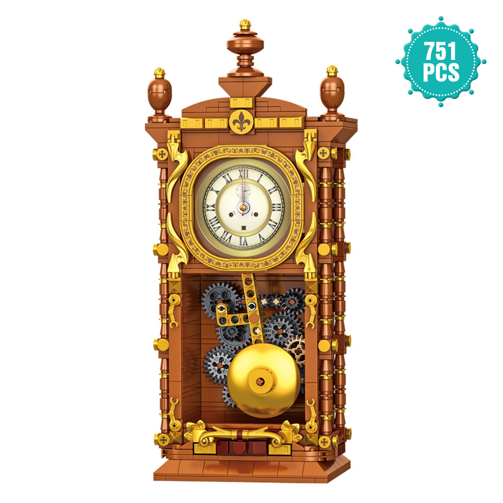 Jual 751PCS Classic Retro Series Swing Clock Building Blocks With ...
