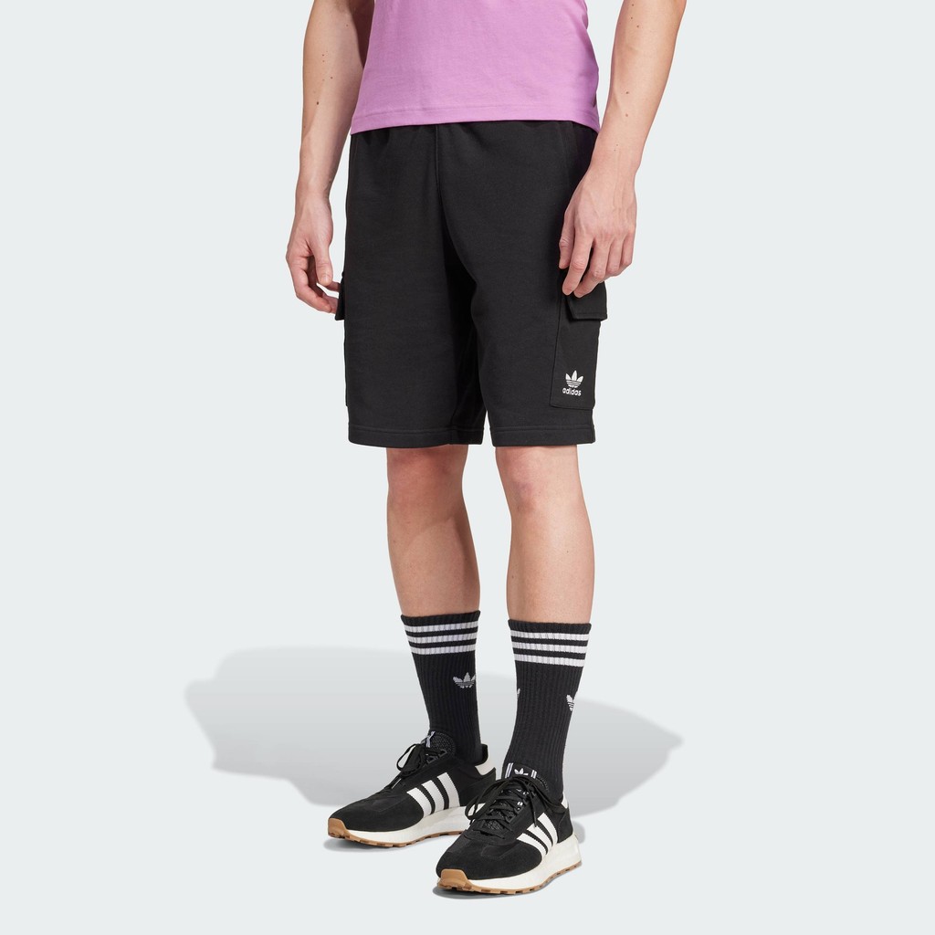 Jual adidas Lifestyle Trefoil Essentials Cargo Shorts Men Black IY2310 ...
