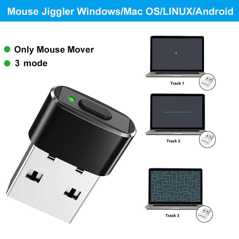 Jual Mini Mouse Jiggler USB Mouse Undetectable Automatic Mover ON/Off ...