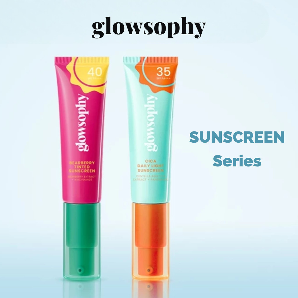 Jual Glowsophy Sunscreen Series Sun Protection Bearberry Tinted ...