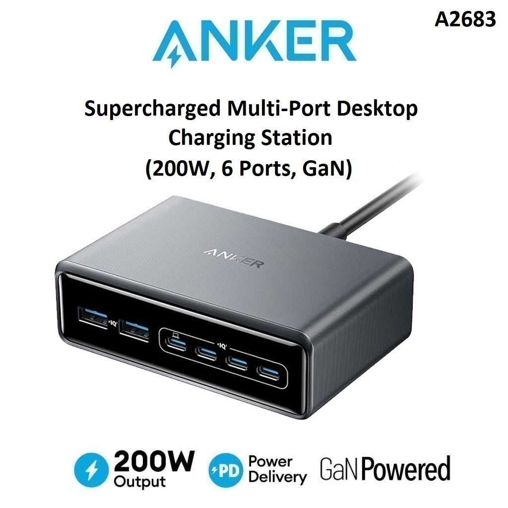 Jual ANKER A2683 - Anker Prime Supercharged Multi-Port Desktop Charging ...