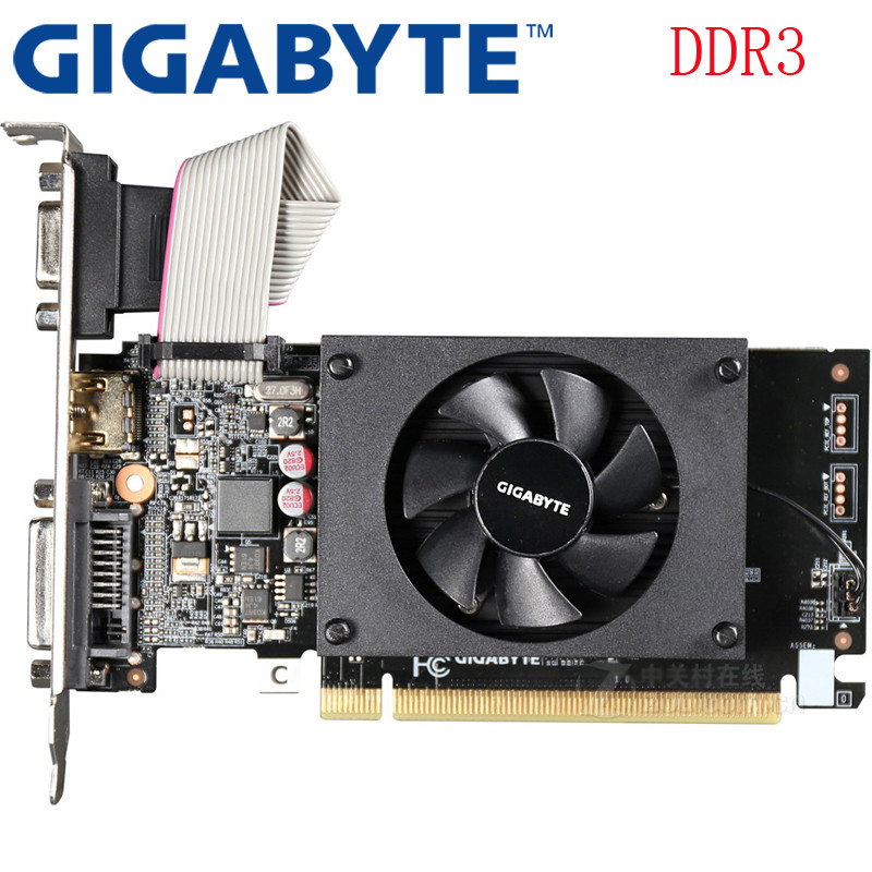 Jual For GIGABYTE Graphics Card GT710 1GB 64Bit GDDR3/GDDR5 Video Cards ...