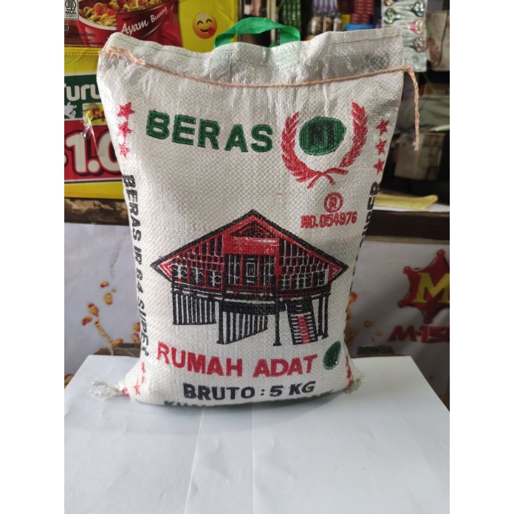 Jual Beras cap Rumah Adat 5kg | Shopee Indonesia