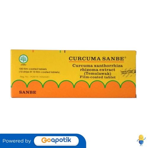 Jual Curcuma Sanbe Box 100 Tablet | Shopee Indonesia