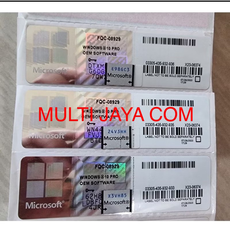 Jual 10Pro - Sticker COA Windows 10 Pro (lifetime) | Shopee Indonesia
