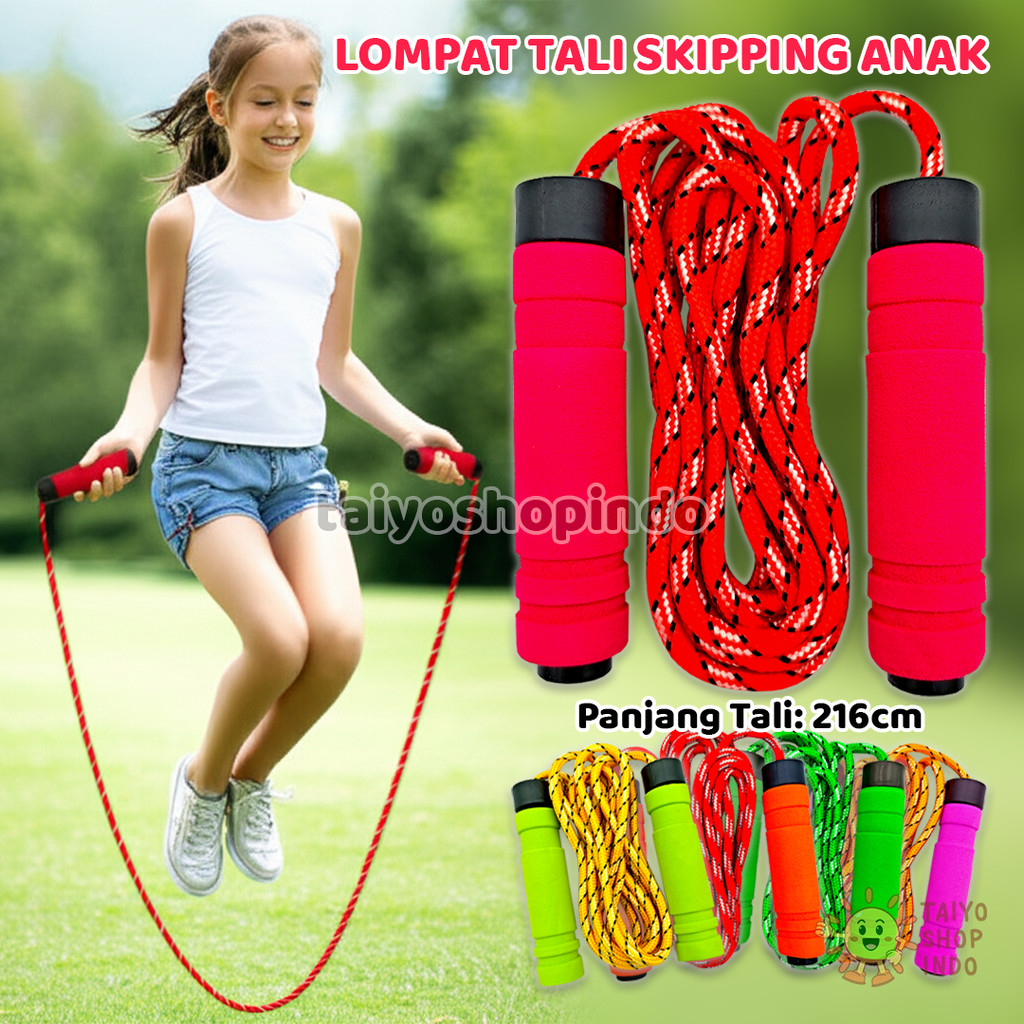 Jual TAIYO Lompat Tali Skipping Anak Foam Jump Rope Loncat Soft Handle ...
