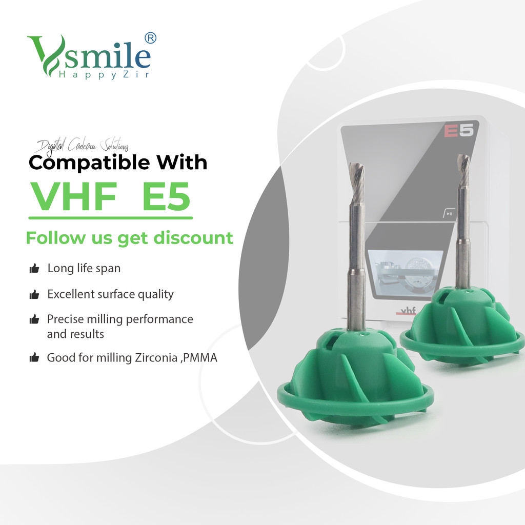 Jual VHF E5 E4 Airtool Zirconia Diamond Coating Milling Cutter PMMA ...