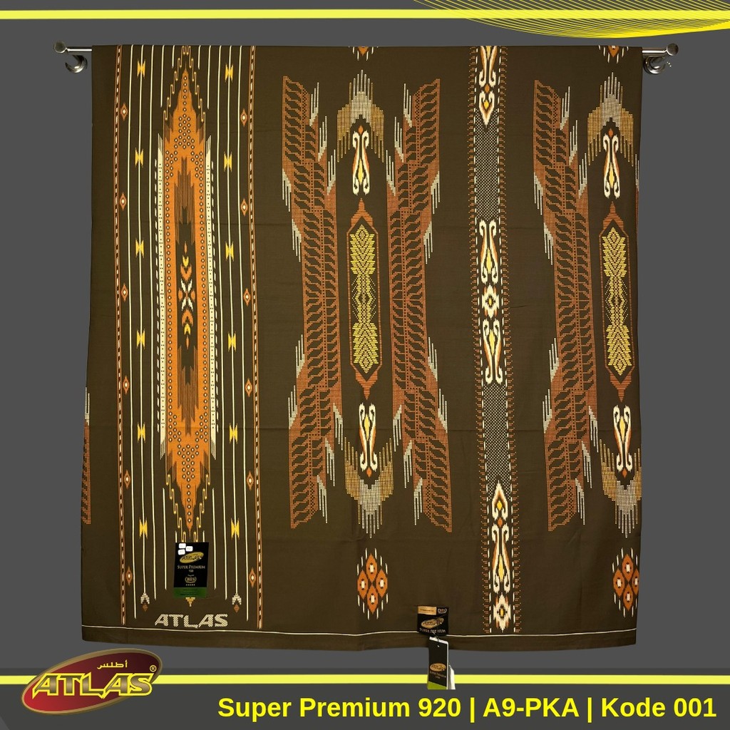 Jual Sarung ATLAS Super Premium 920 Motif A9-PKA Bahan Viscose Blend ...