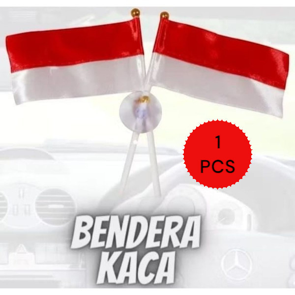 Jual TOPSELLER OFFICIAL BENDERA TEMPELAN KACA MERAH PUTIH 55 PCS ...