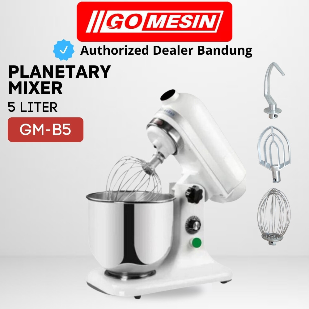 Jual Planetary Mixer 5 Liter Gomesin GM-B5 Mixer Adonan Roti Kue Donat ...