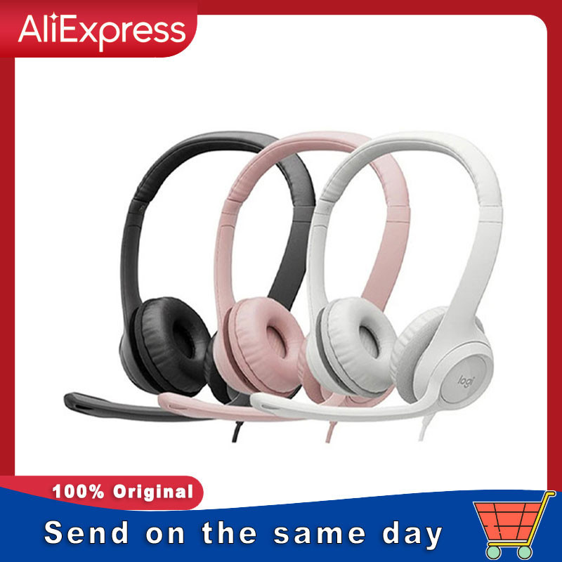 Jual Logitech H390 USB Wired Headset Stereo Headphones with Noise ...