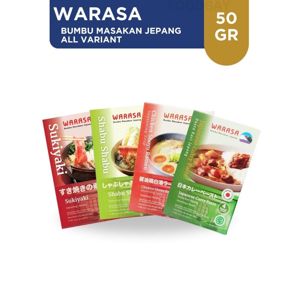 Jual WARASA Bumbu Masakan Jepang Curry Shabu Sukiyaki Shoyu Konbutsuyu ...