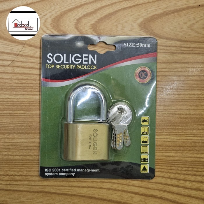 Jual Gembok merk Soligen ukuran 50mm | Shopee Indonesia