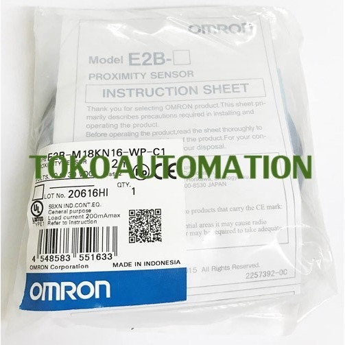 Jual DC99 E2B-M18KN16-WP-C1 E2B M18KN16 WP C1 M18 NPN Proximity Sensor SA23 | Shopee Indonesia