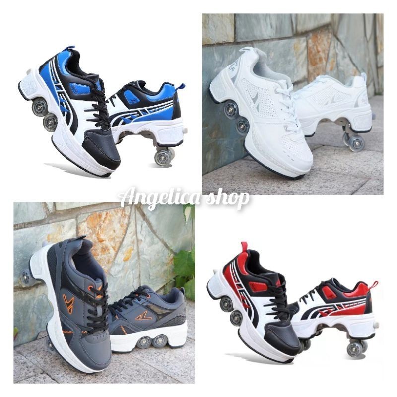 Jual Sepatu Roda 4 Roller Skate Sneaker | Shopee Indonesia