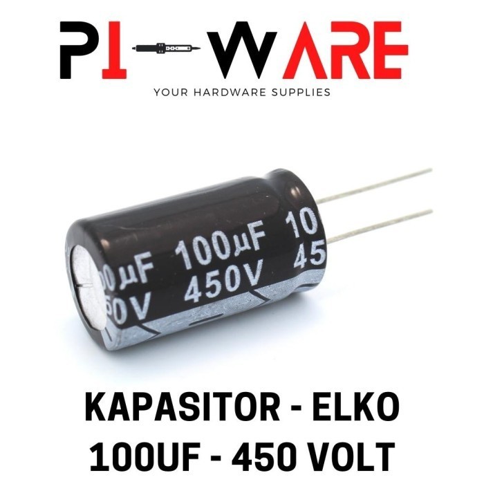 Jual Kapasitor Elco 100uF 450V Capacitor Elko 100 uf 450 Volt | Shopee Indonesia
