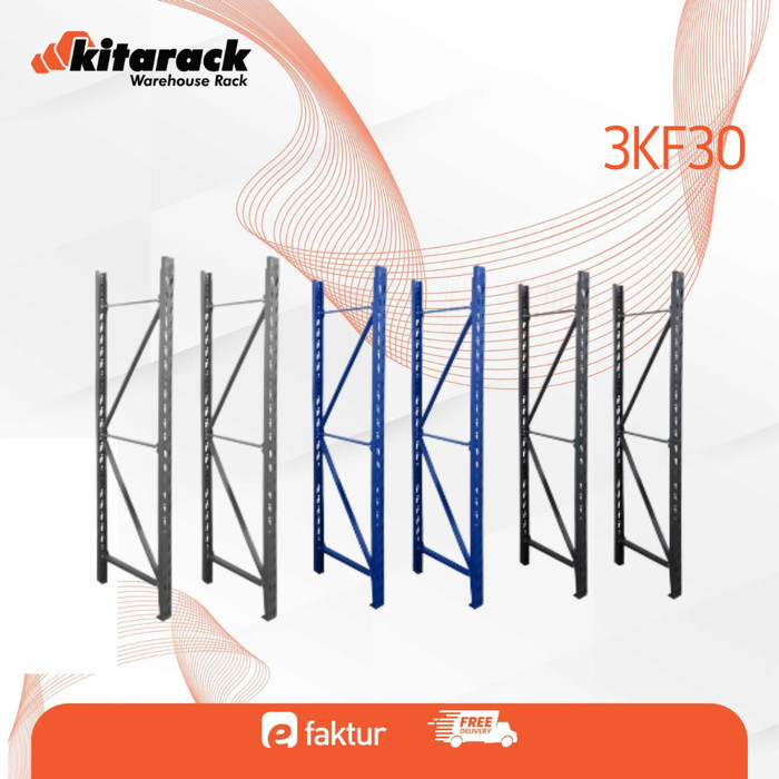 Jual Rak Gudang Besi 300kg / layer Tiang Tambahan Tinggi 3M | Shopee ...