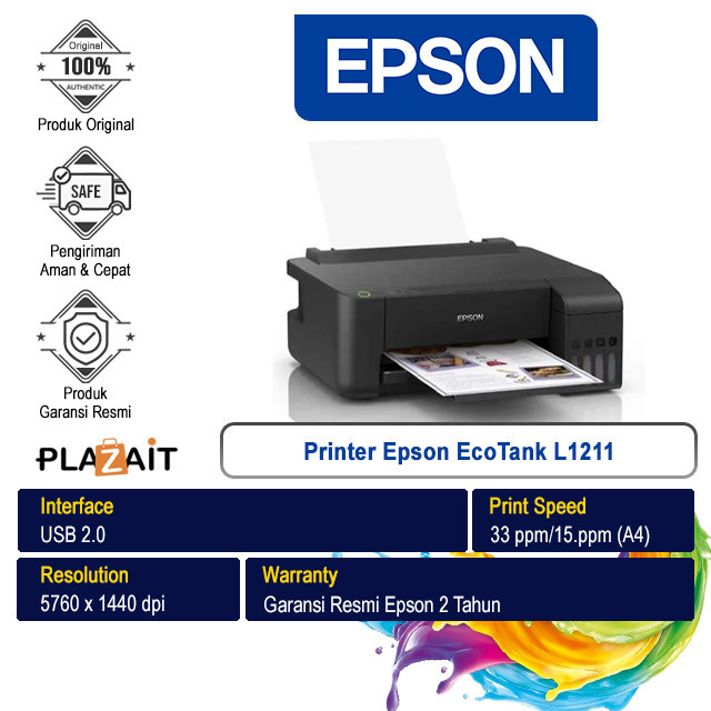 Jual Epson Printer EcoTank L1211 A4 Duplex Print only | Shopee Indonesia