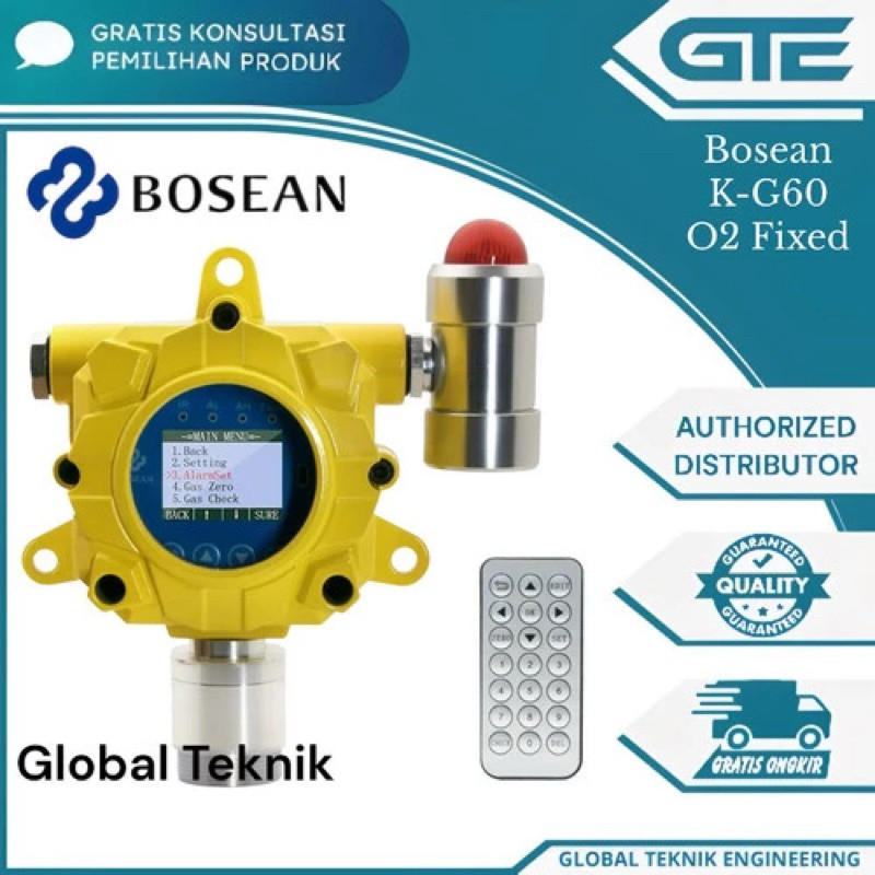 Jual O2 Fixed Online Gas Detector Bosean KG60 Oxygen Monitor K-G60 K ...