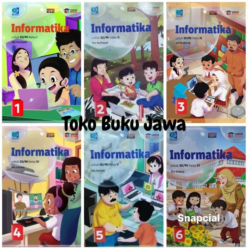 Jual OBRAL Buku SD Informatika Kelas 1 2 3 4 5 6 Grafindo Kurikulum Merdeka | Shopee Indonesia