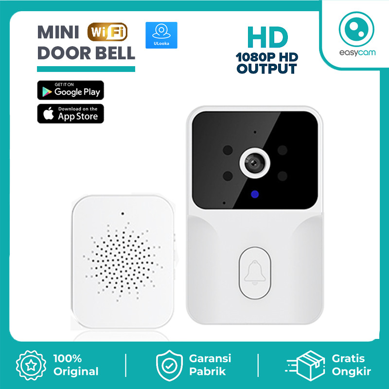 Jual Bel Rumah Wireless Interkom DoorBell Kontrol Ponsel Bel Pintu ...