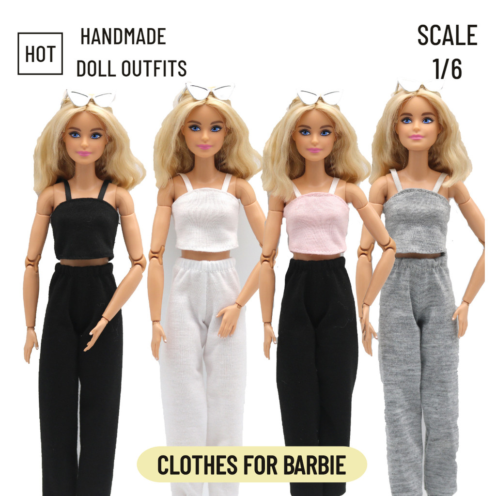 Jual Scale 1/6 30cm Free Style Mix & Match Casual Tops Trousers for ...
