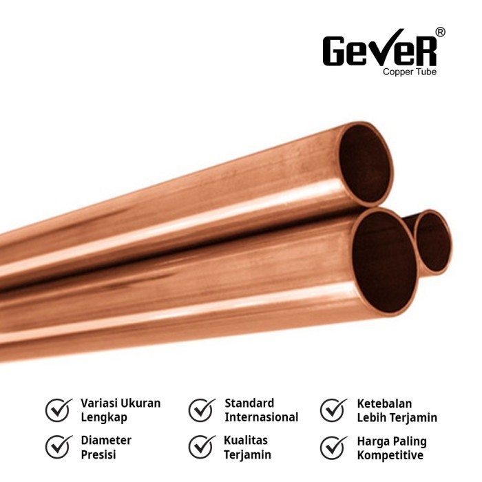 Jual Pipa Tembaga Batang 3/4 Inch x 1.24mm x 5.8 METER / COPPER TUBE ...