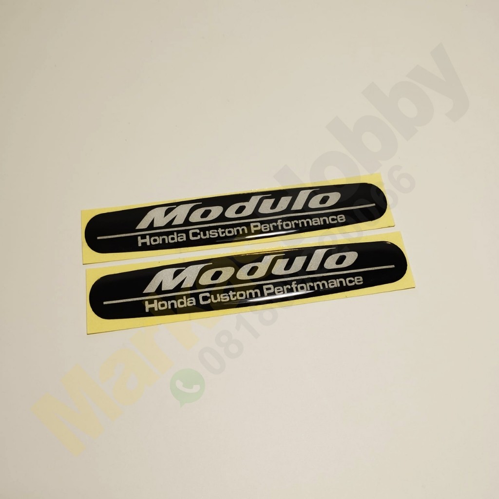 Jual Emblem Modulo Side Bodykit Resin Stiker Variasi Sticker Peringatan ...