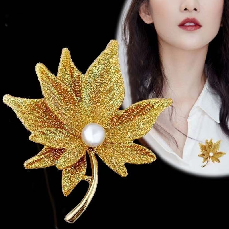 Jual Bros Daun Maple/Bros Paduan Kristal Kelas Atas- | Shopee Indonesia