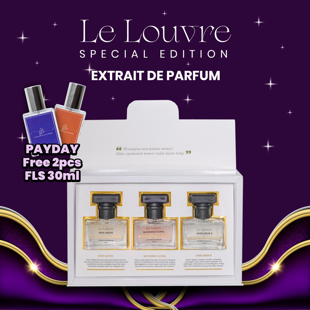 Jual L'LOURE Premium Extrait De Parfum Exclusive 1 Box 3 Varian Free 2 ...