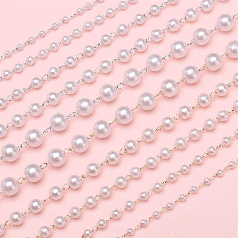 Jual BeadsBaby88 Bahan Crafting DIY Rantai Mutiara 4mm bagus untuk buat ...