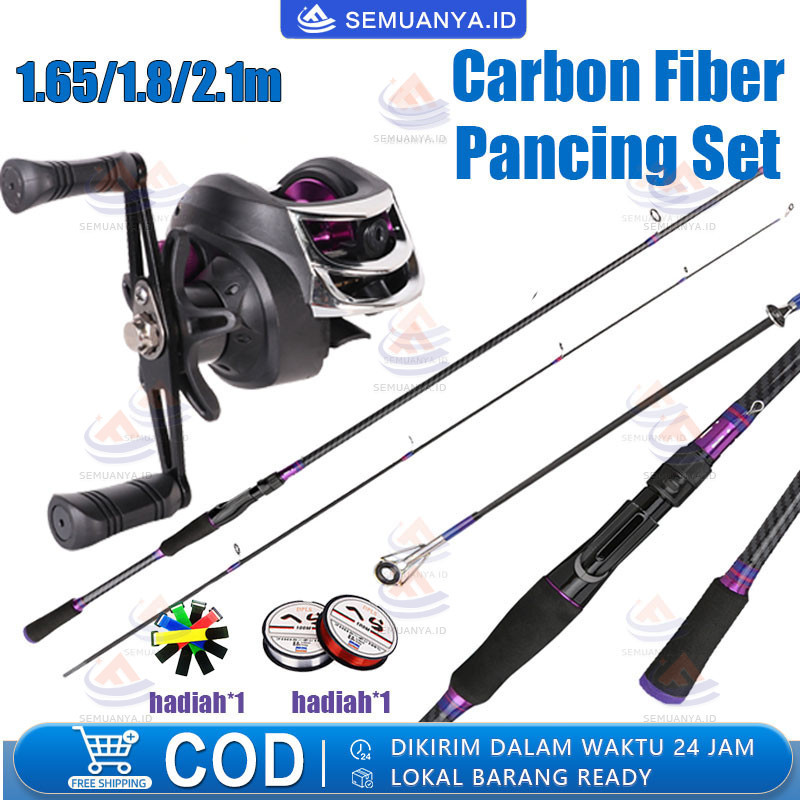 Jual joran bc casting 1 set murah / kesting ikan gabus 1 set/pancing casting full set / reel bc ...