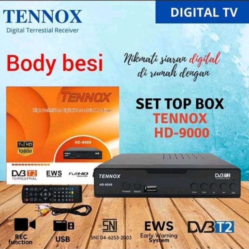 Jual SET TOP BOX Tennox STB DVBT2 DIGITV DIGITAL SNI MENDUKUNG YOUTUBE ...