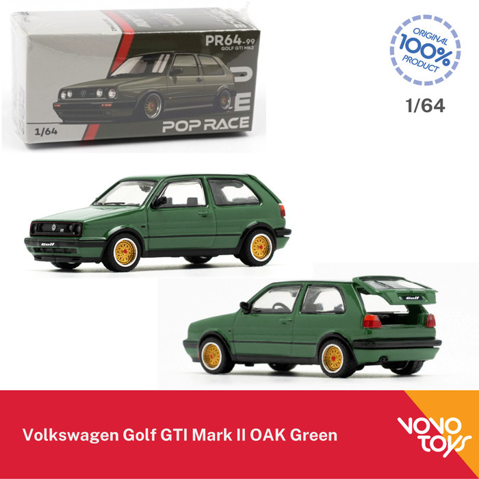 Jual Poprace 1/64 Volkswagen Golf GTI Mark II OAK Green POP RACE ...