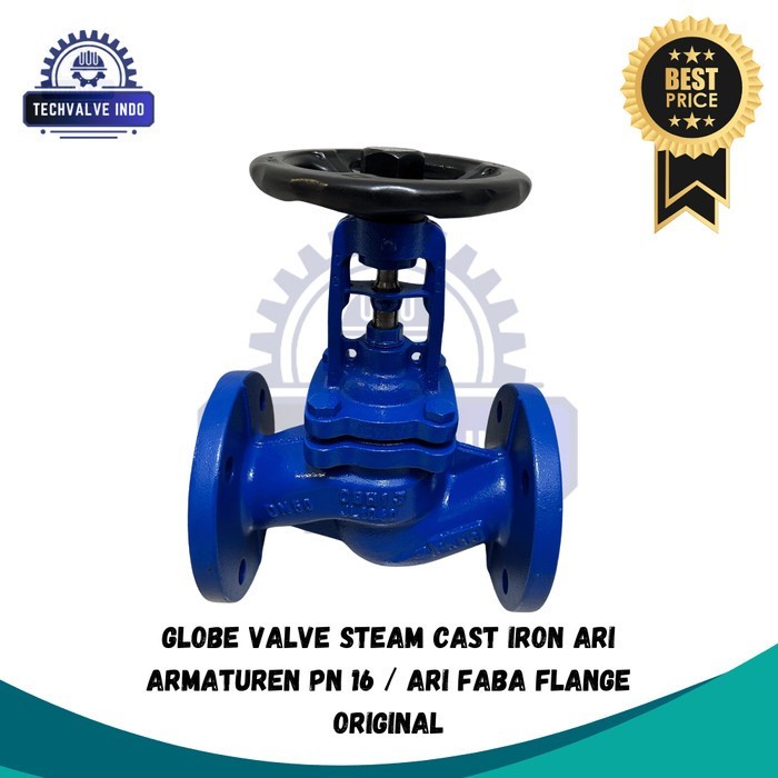 Jual GLOBE VALVE ARI ARMATUREN PN16 1 1/4" INCH CAST IRON FLANGE ...