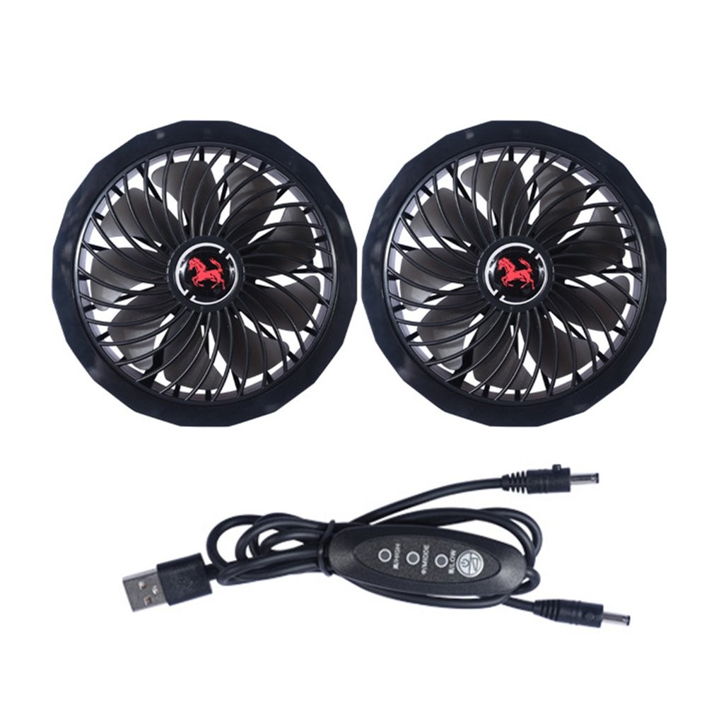 Jual Air Conditioner Fan Men Outdoor Summer Coat USB Electric Fan ...