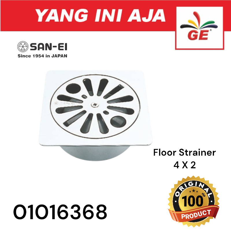 Jual San-Ei Square Floor Strainer - Floor Drain HN 508 S - 01016368 | Shopee Indonesia