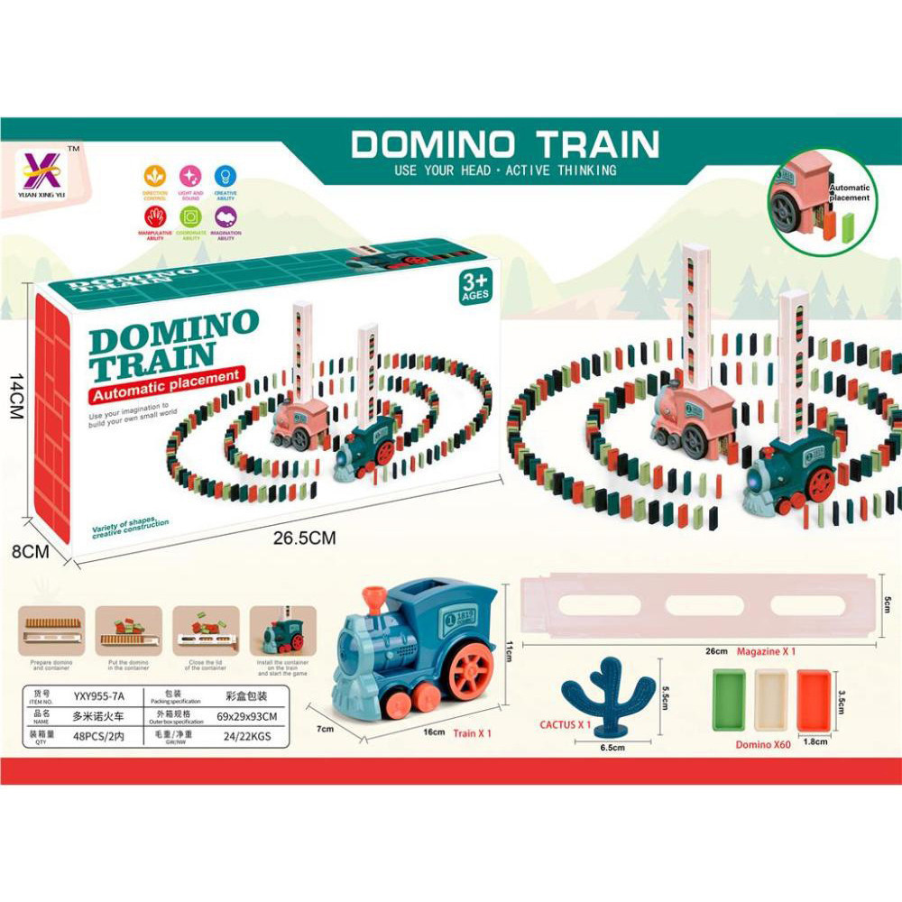 Jual Mainan Kereta Balok Susun Domino Train Mainan Edukasi Susun Balok Puzzle Kereta | Shopee ...