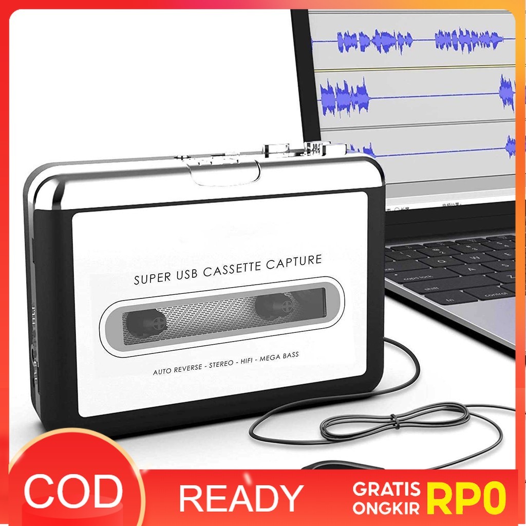 Jual Ezcap Konverter Kaset Tape USB Cassette Capture MP3 Player - EC007 ...