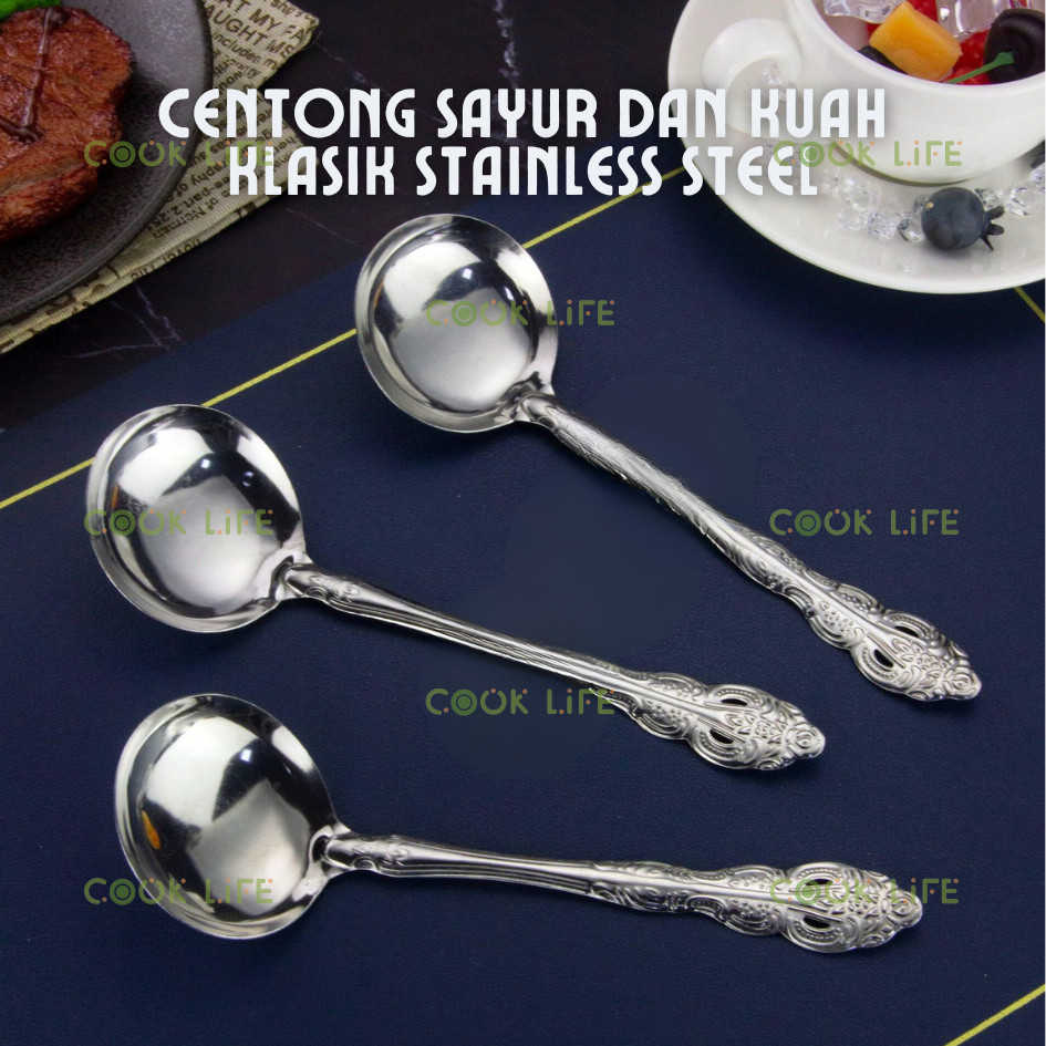 Jual Sendok Sayur dan Kuah Spoon Kitchenware Spatula Centong Sayur ...
