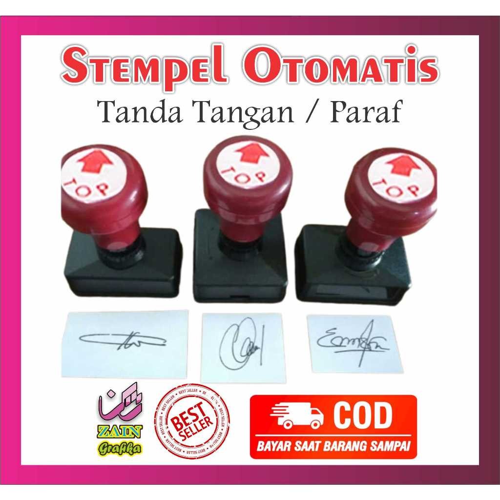 Jual STEMPEL OTOMATIS TANDA TANGAN / PARAF STEMPEL SIGNATURE 1 WARNA ...
