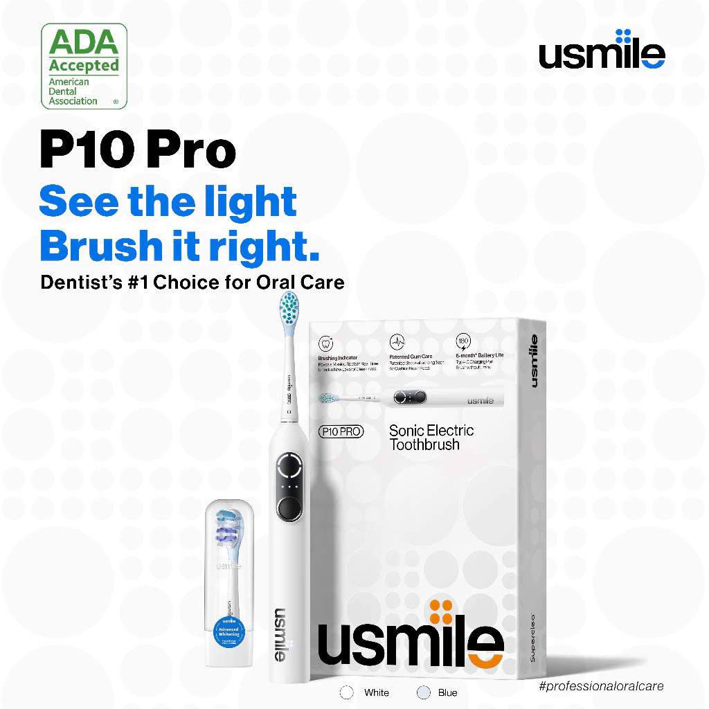 Jual Usmile P10 PRO Sonic Electric Toothbrush Rechargeable for Beginners Sikat Gigi Elektrik ...