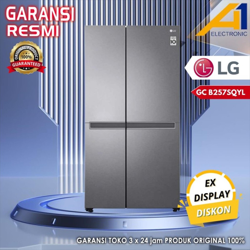 Jual LG Kulkas GCB257SQYL / GC B257SQYL Side By Side 688 L Inverter | Shopee Indonesia