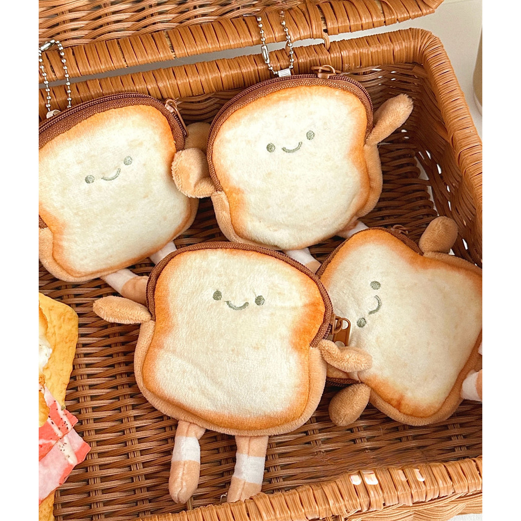 Jual Dompet Koin Roti Panggang Kartun Lucu Kreatif Pouch Boneka Koin ...