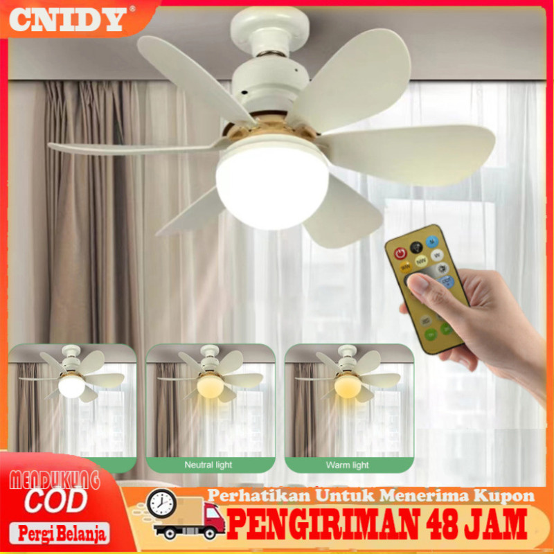 Jual 【COD】Lampu Kipas Langit-langit 30W/40W E27 Remote Control Nirkabel Lampu Kipas Langit ...
