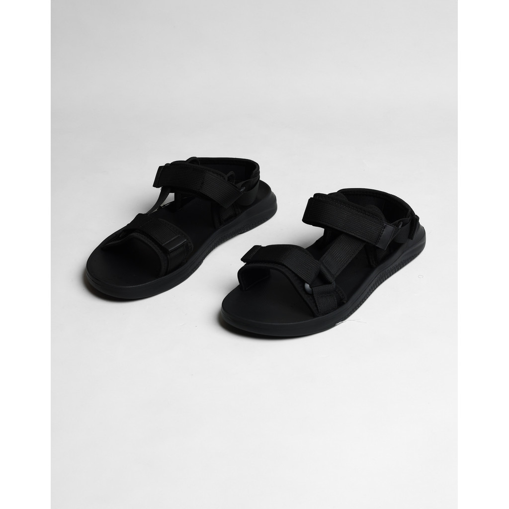 Jual MANZONE - Sandal Pria Slip On Walker - Black | Shopee Indonesia