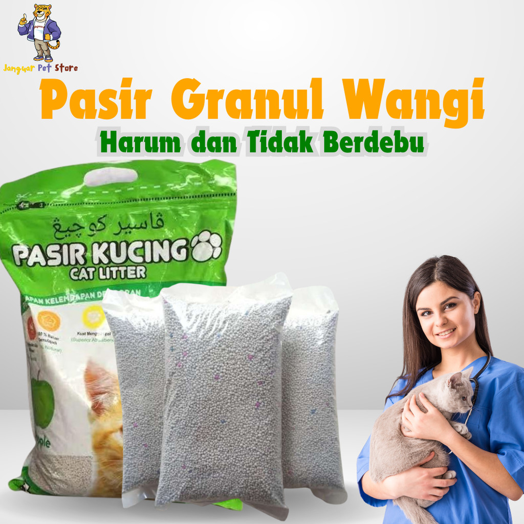 Jual [GROSIR] PASIR KUCING GUMPAL WANGI 1KG GRANUL REPACK HAMSTER UNTUK ALAS KANDANG MANDI ...